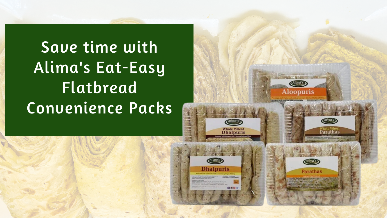 Save time with Alima's Eat-Easy Flatbread (Roti) Convenience Packs ...